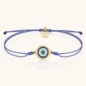 MANTRA Thread Of Protection Evil Eye Bracelet - Gold