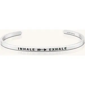 MANTRA Inhale Exhale Bangle Silver