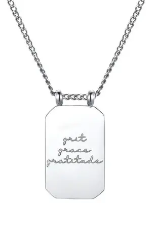 MANTRA Grit Grace Gratitude Necklace