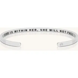 MANTRA Religious Bangle - Silver