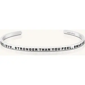 MANTRA Braver, Stronger Cuff Silver