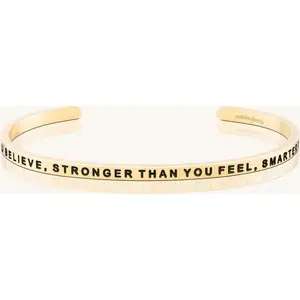 MANTRA Braver, Stronger Cuff - Yellow Gold