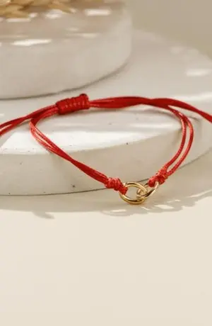 MANTRA Set Of 2 Friendship Bracelets In 18k Pvd Plating - Silver