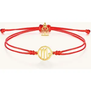 MANTRA Zodiac Thread Bracelet - Scorpio Yellow Gold