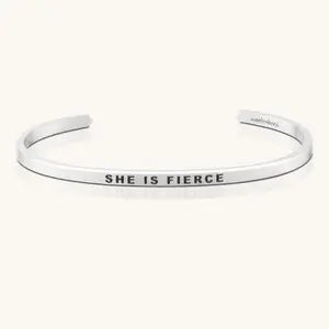 MANTRA She Is Fierce Bracelet - Silver