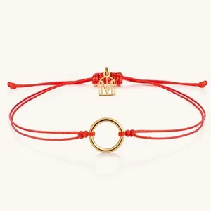 MANTRA Thread Of Unity My Circle Bracelet - Yellow Gold