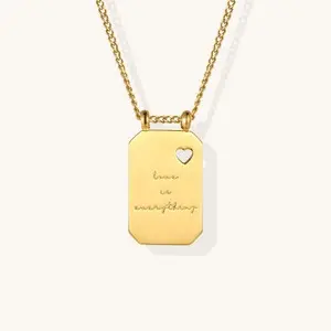 MANTRA Love Is Everything Necklace Yellow Gold