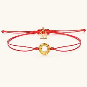 MANTRA Here" Bracelet - Yellow Gold