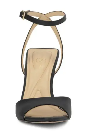 Jessica Simpson Davara Pointed Toe Ankle Strap Sandal - Black