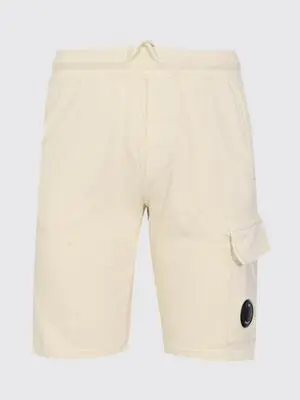C.P. COMPANY Cotton Cargo Shorts With Drawstring - Ice