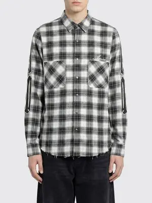 Amiri Check Cotton Shirt - Black