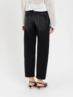TWINSET Studded Denim Straight Jeans