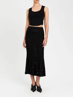 TWINSET Knit Midi Skirt