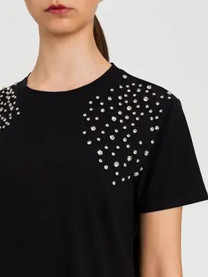 TWINSET Embellished Cotton T-shirt