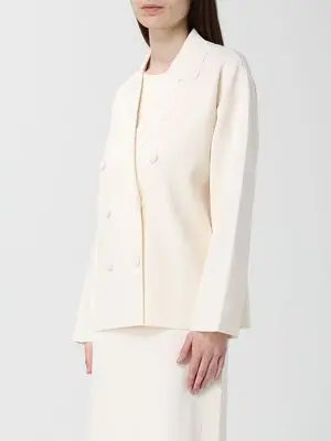Max Mara Double-breasted Knit Blazer - Ivory
