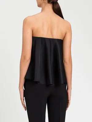 TWINSET Satin Off-the-shoulder Top - Black