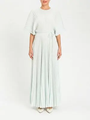 TWINSET Pleated Crêpe Kaftan Dress - Water