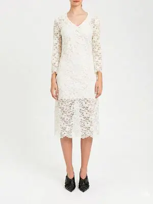 TWINSET Lace Midi Dress