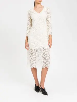 TWINSET Lace Midi Dress