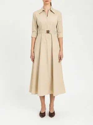 Beige Midi Dresses