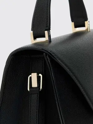 VALEXTRA Iside Medium Grained Leather Bag - Black