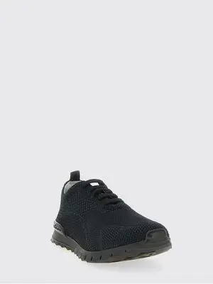 Kiton Crochet Cotton Low Top Sneakers - Black