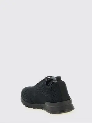 Kiton Crochet Cotton Low Top Sneakers - Black