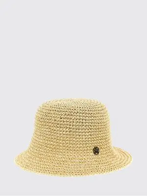 MAISON MICHEL Bucket Hat - Beige