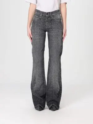Balenciaga Monogrammed Wide-leg Jeans