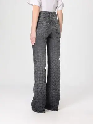 Balenciaga Monogrammed Wide-leg Jeans