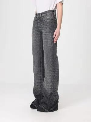 Balenciaga Monogrammed Wide-leg Jeans