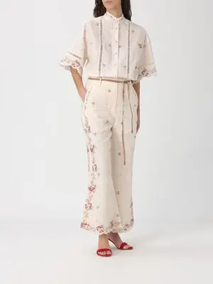 Zimmermann Floral Appliqued Shirt