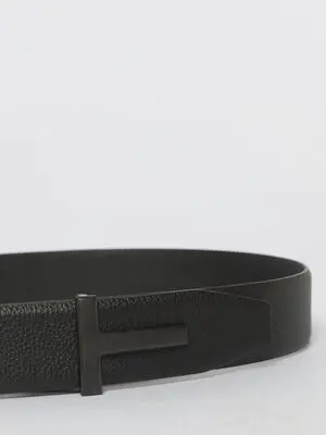TOM FORD Leather Belt - Black