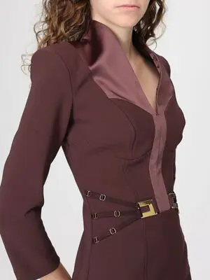 Elisabetta Franchi Dress With Gold Buckle Detail
