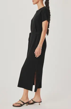 Splendid Keegan T-shirt Midi Dress - Black
