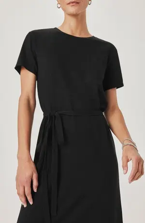 Splendid Keegan T-shirt Midi Dress - Black