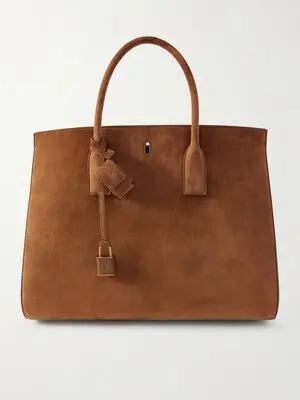 Saint Laurent Sac De Jour Large Suede Tote - Brown