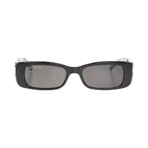 Balenciaga Dynasty Rectangle Sunglasses - Black