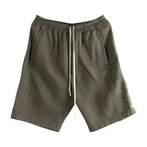 Rick Owens Felpa Wide Pusher Shorts - Brown