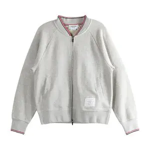 Thom Browne Tipping Pique Loopback Bomber