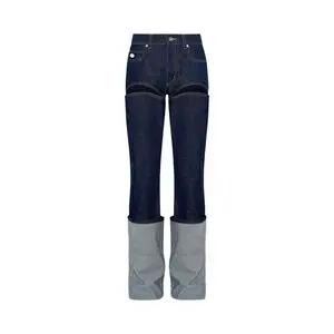 JEAN PAUL GAULTIER Denim Pants With Cutout Detail