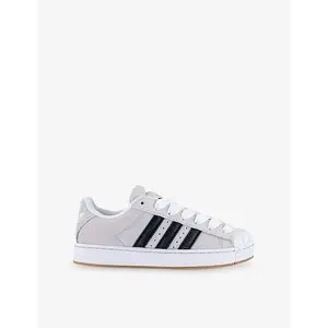 Adidas Superstar Suede Trainers - Crystal White Black Gum