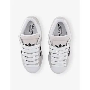 Adidas Superstar Suede Trainers - Crystal White Black Gum