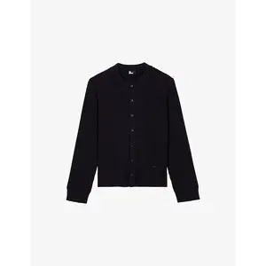 The Kooples Button-down Wool-blend Jumper