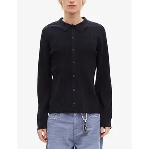 The Kooples Button-down Wool-blend Jumper