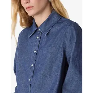 Whistles Patch-pocket Long-sleeve Denim Shirt