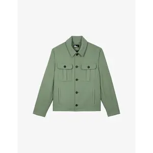 The Kooples Wool-blend Jacket With Chest Pockets