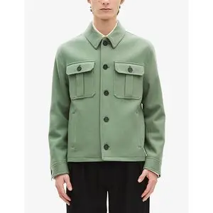 The Kooples Wool-blend Jacket With Chest Pockets