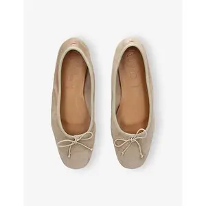 AeydĒ Tiby Suede Ballet Flats - Bone