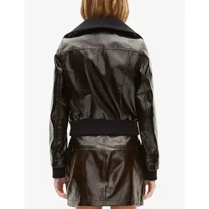 The Kooples Flap-pocket Vinyl-effect Woven Jacket
